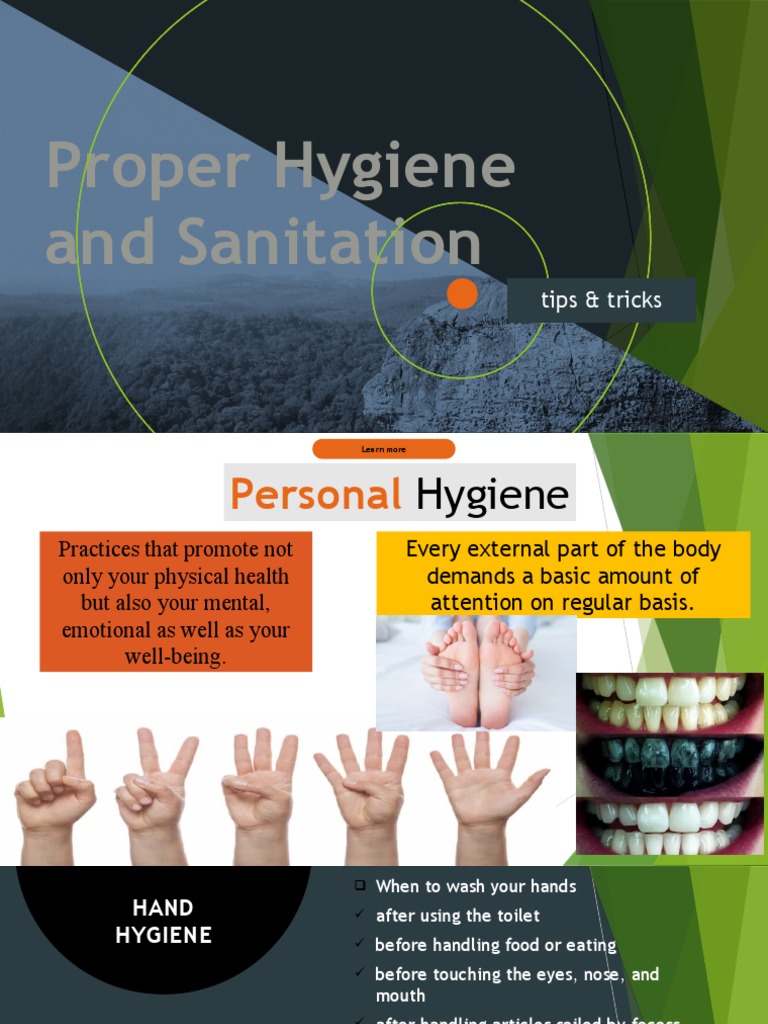 Proper Hygiene and Sanitation: Tips & Tricks | Download Free PDF ...