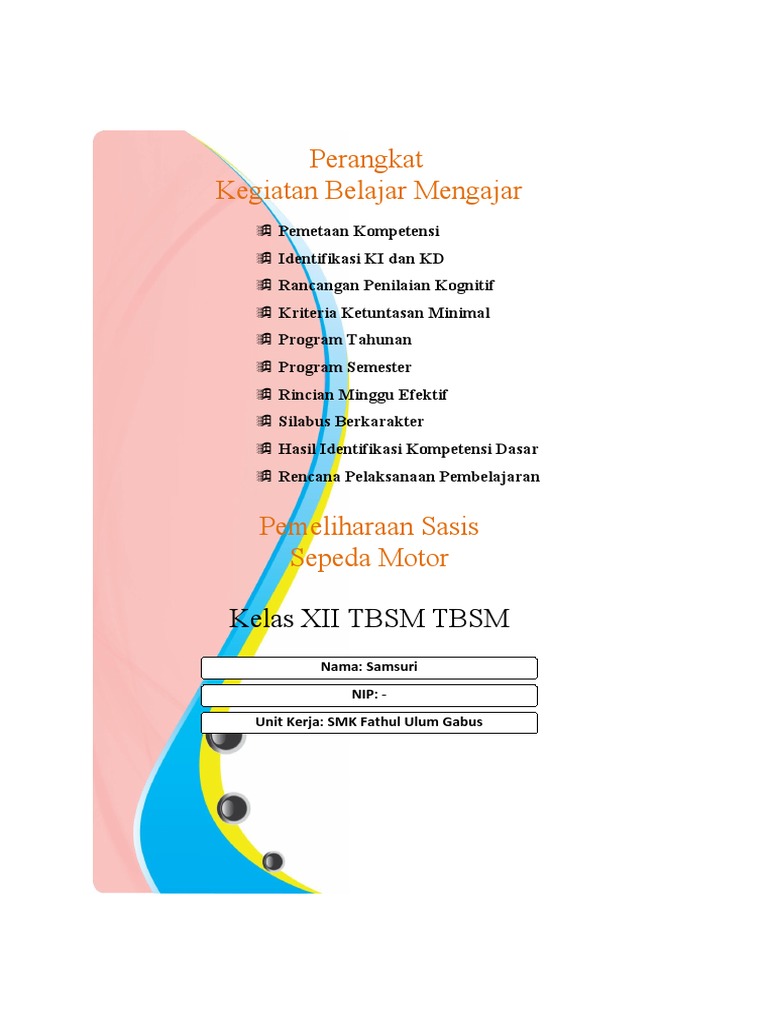 RPP PSSM Kelas Xii | PDF