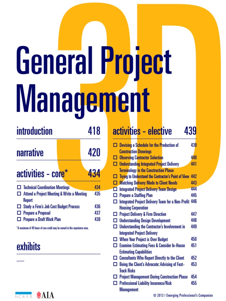 General Project Management AIA PDF | PDF | Project Management | Architect