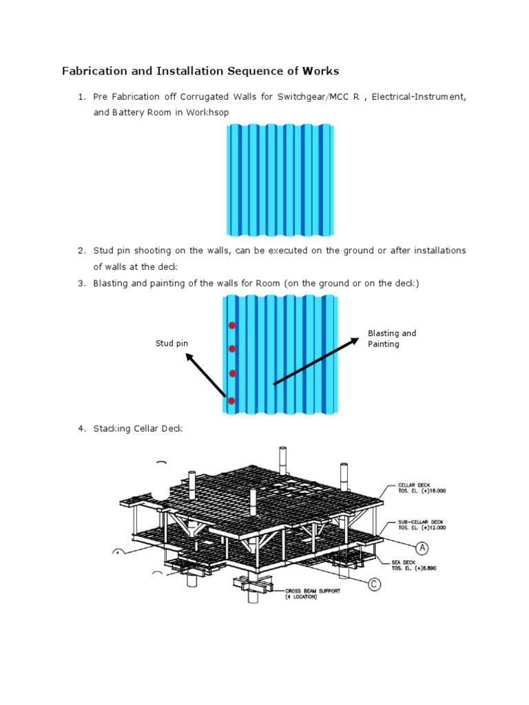 Installation MCC Room, E&I Rooms, and Battery Room | PDF | Duct (Flow ...