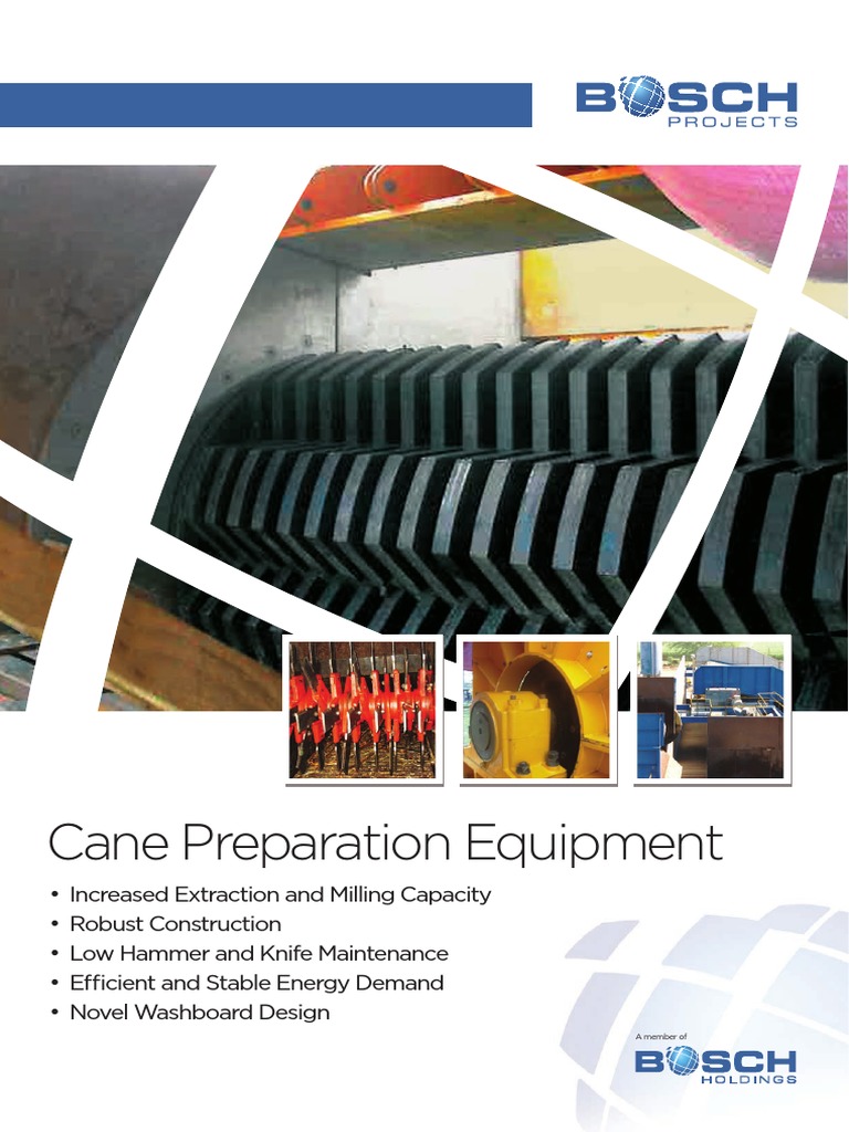 Cane Preparation Equipment | Sugarcane | Chemistry