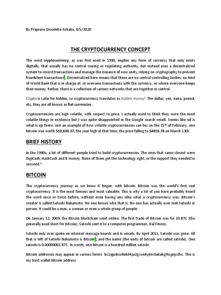 The Basics of Cryptocurrency | PDF | Cryptocurrency | Bitcoin