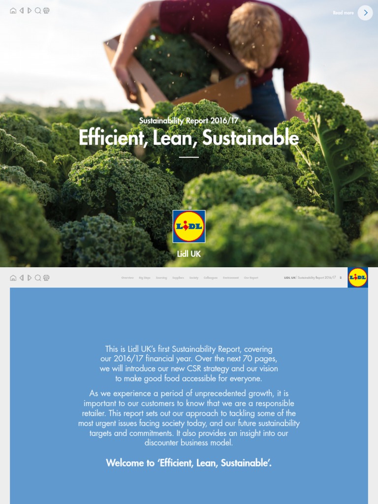 Lidl SR Report 2017 PDF | PDF | Retail | Corporate Social Responsibility