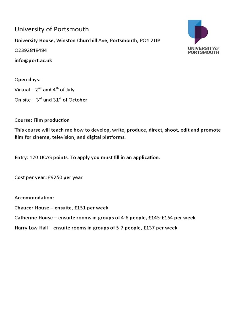 University of Portsmouth | PDF