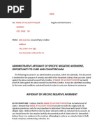 How To Do A Conditional Acceptance | PDF | Affidavit | Debt