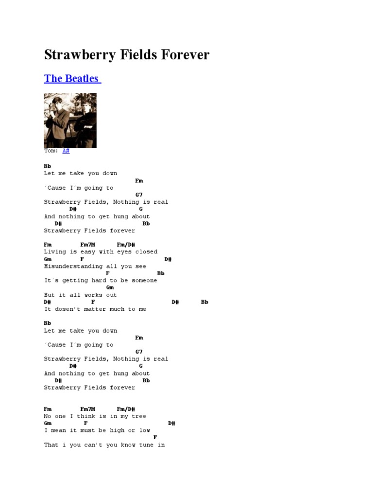 Strawberry Fields Forever Chords | PDF