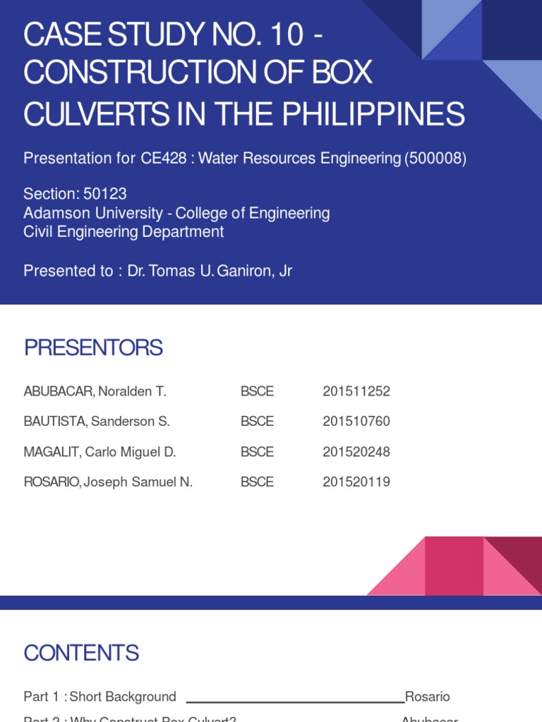 Box Culvert Construction in the Philippines | PDF | Flood | Road