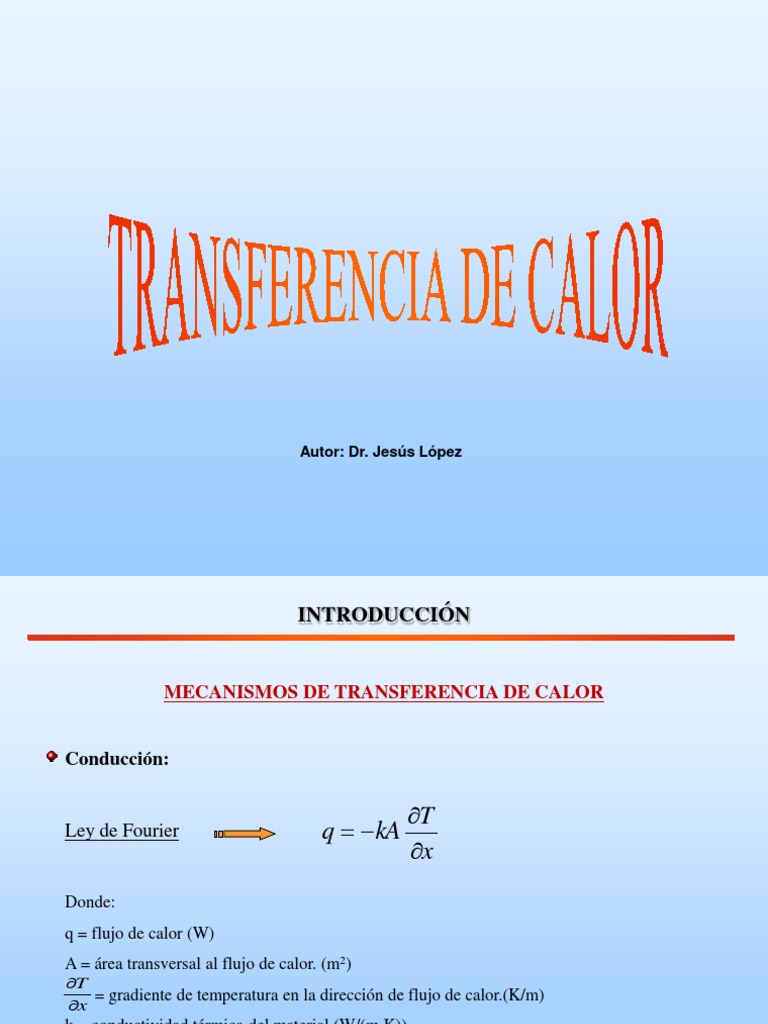 Introducción Transferencia de Calor | PDF | Transferencia de calor ...