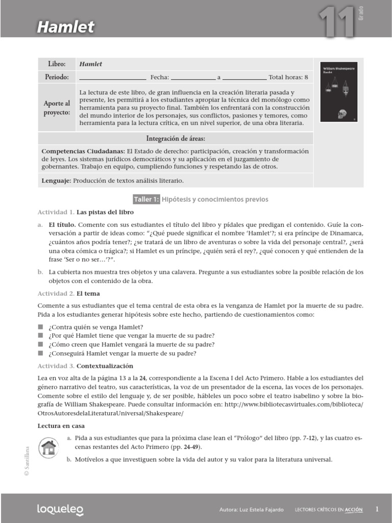 Guía Sobre "Hamlet" | PDF | Aldea