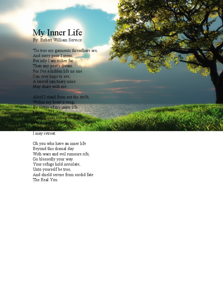 My Inner Life Poem | PDF | Poetry