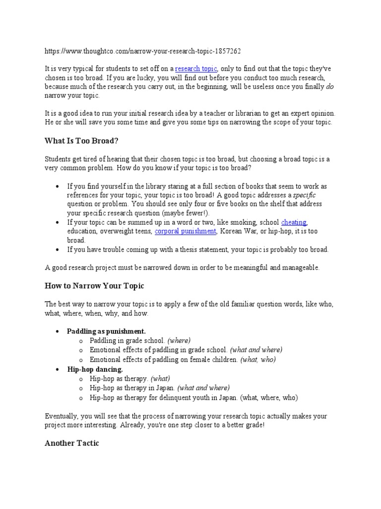 Narrowing A Topic in Research | PDF | Organic Matter | Beer