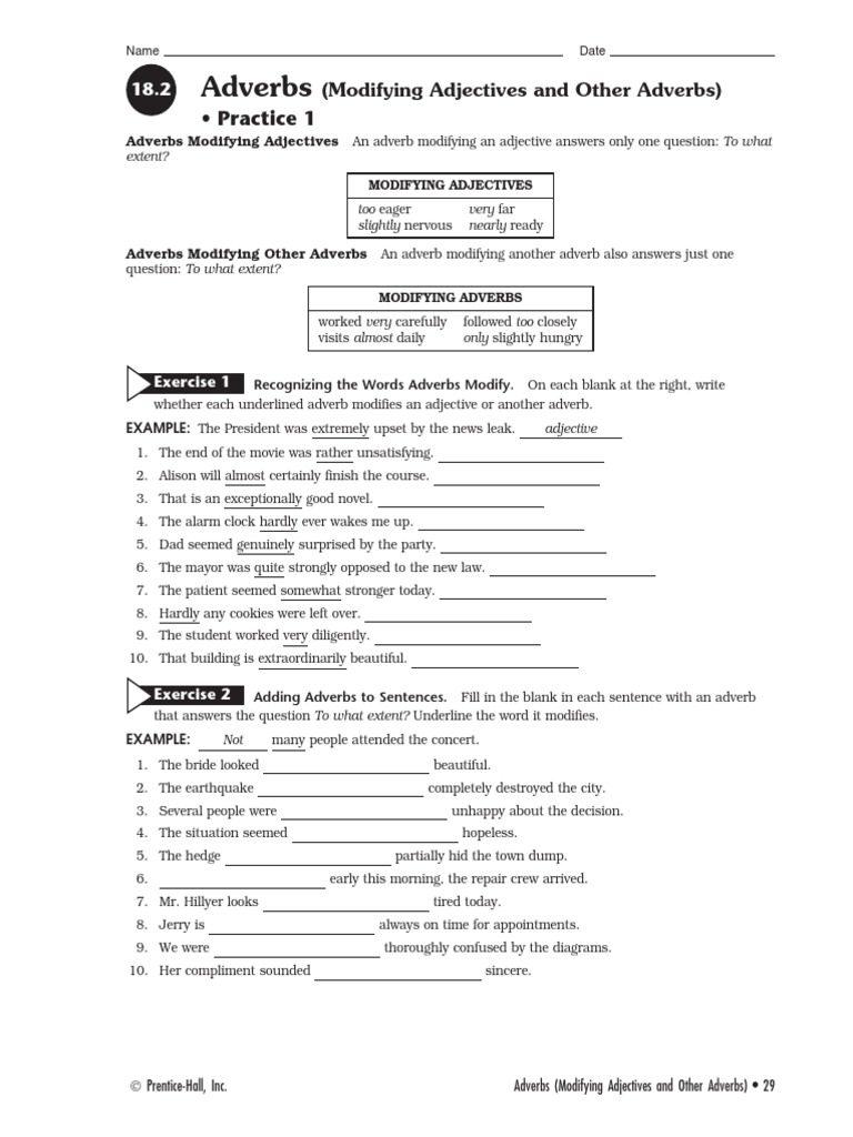 Adverb Modifying Adjective | PDF | Adverb | Adjective