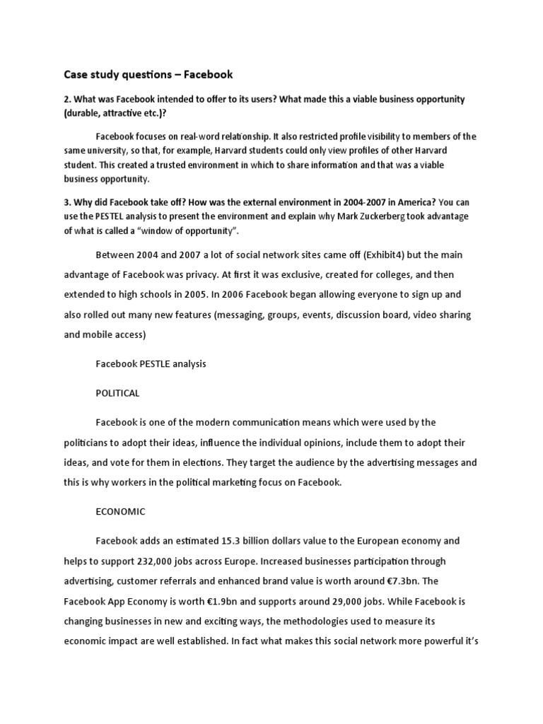 Facebook's Rise: A Case Study Analysis | PDF | Facebook | Computing