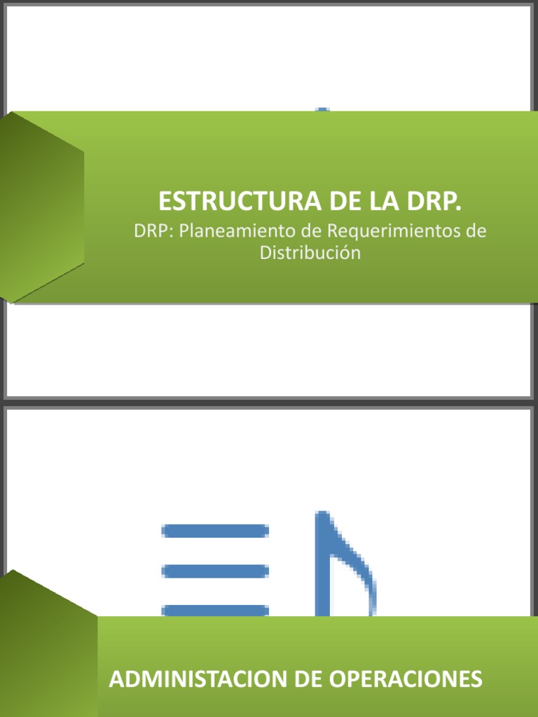 Estructura del DRP en Logística | PDF | Logística | Planificación