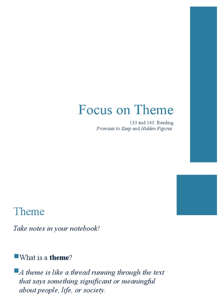Understanding Themes in Literature | PDF | Language Arts & Discipline ...