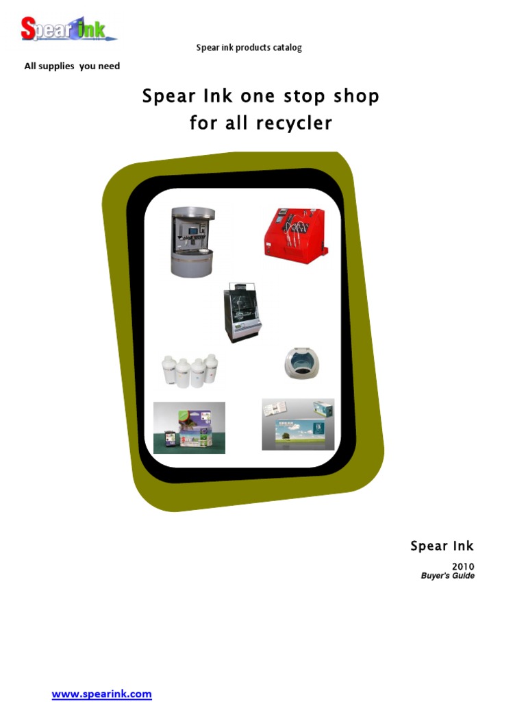 Spear Ink Catalog | PDF | Printer (Computing) | Office Equipment