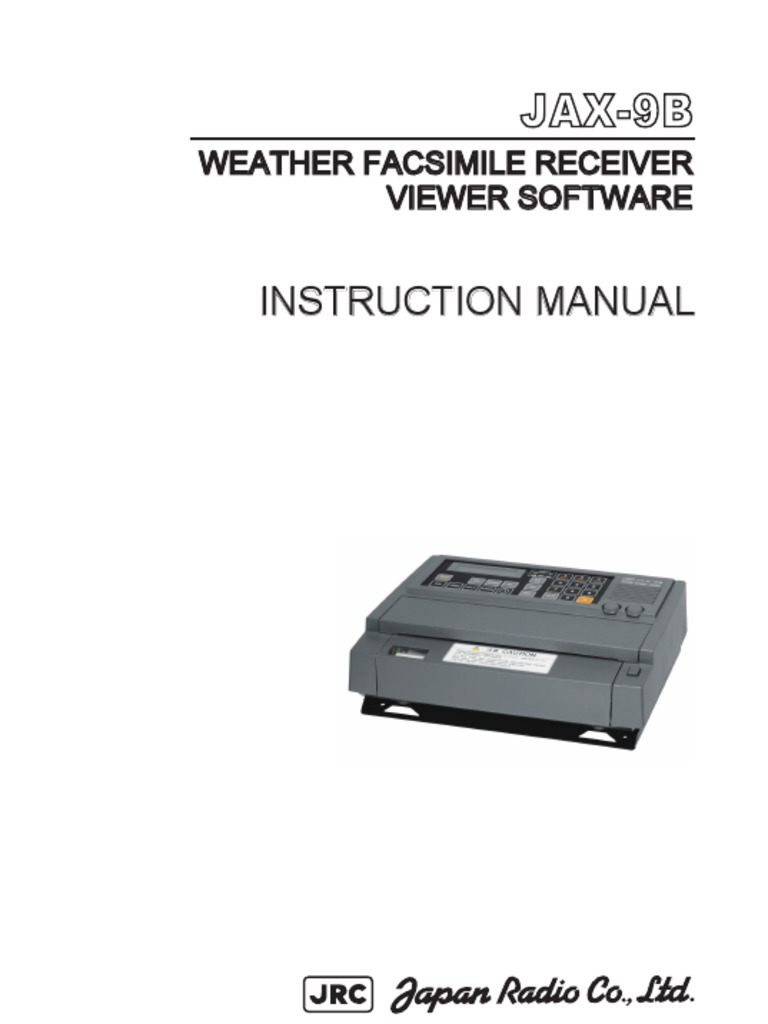 JAX-9B JAX-9B: Instruction Manual Instruction Manual | PDF | Personal ...