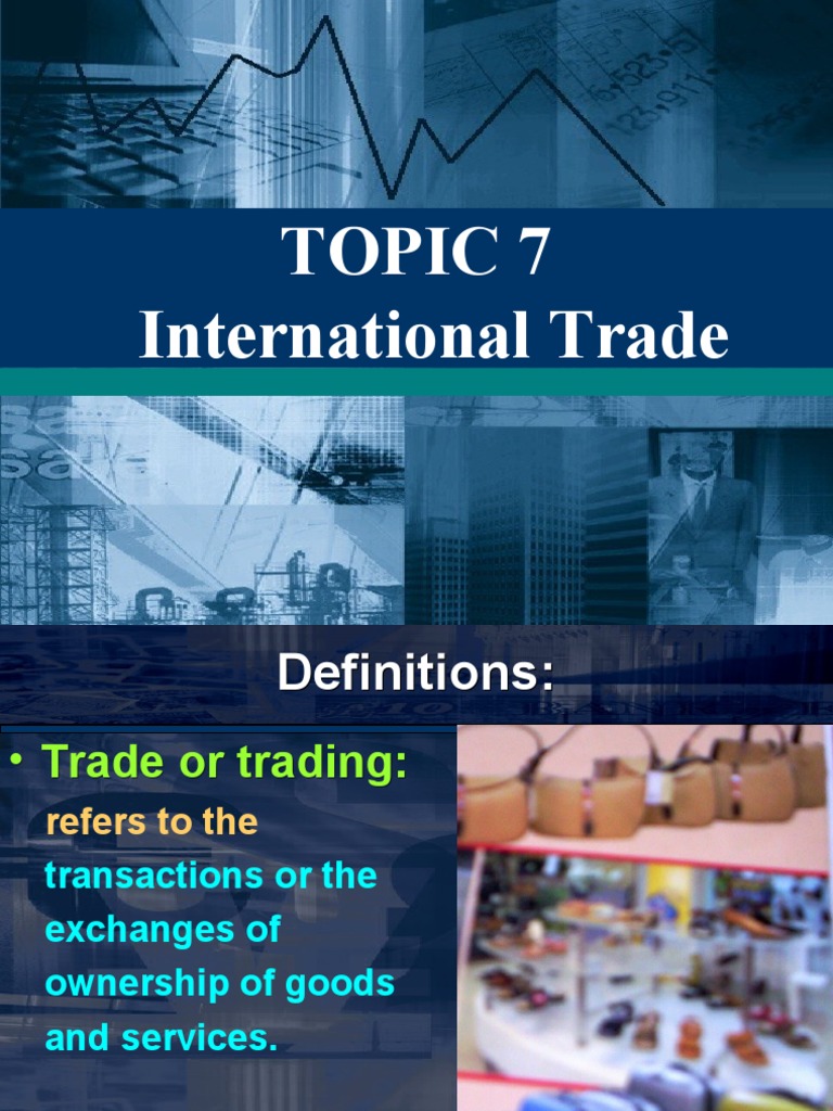 International Trade | PDF | Free Trade | Trade