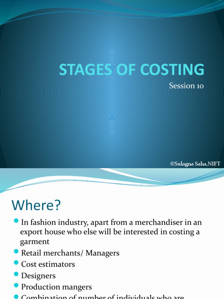 Stages of Costing | PDF | Cost | Cost Of Goods Sold