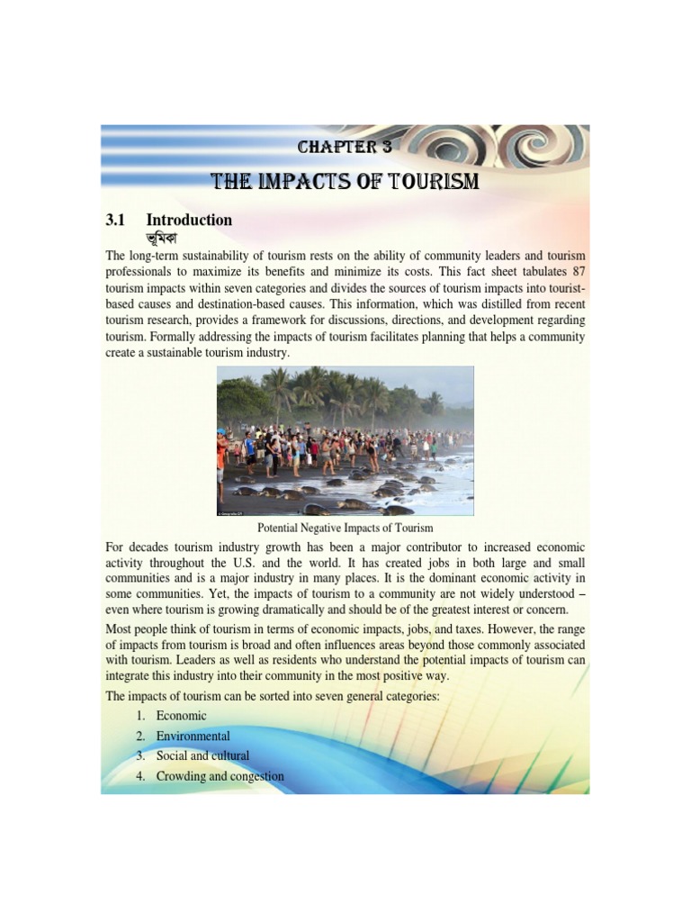 03 The Impacts of Tourism | PDF | Tourism | Infrastructure