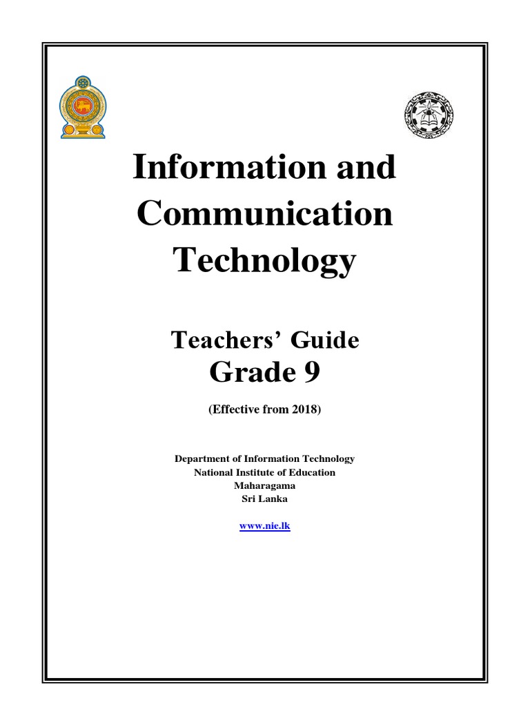Information and Communication Technology: Grade 9 | PDF | Random Access ...