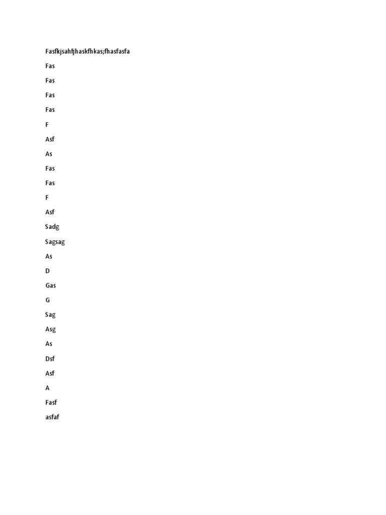 Fasf Document Overview | PDF