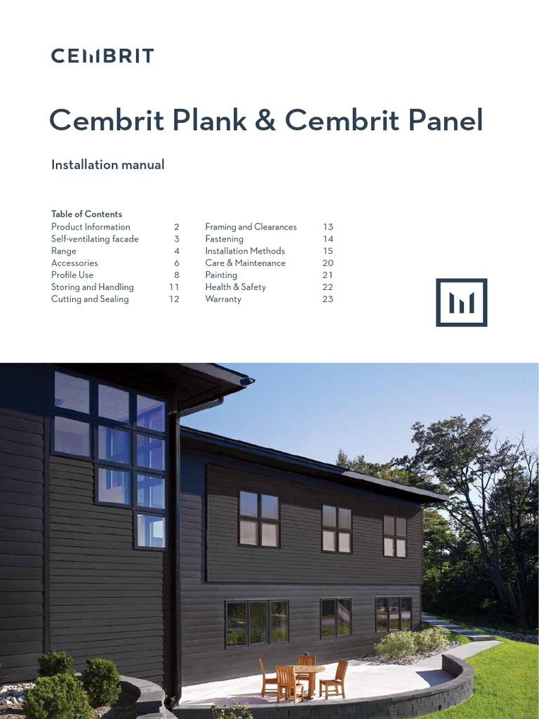 Cembrit Plank & Panel Installation Guide | PDF | Paint | Acrylic Paint