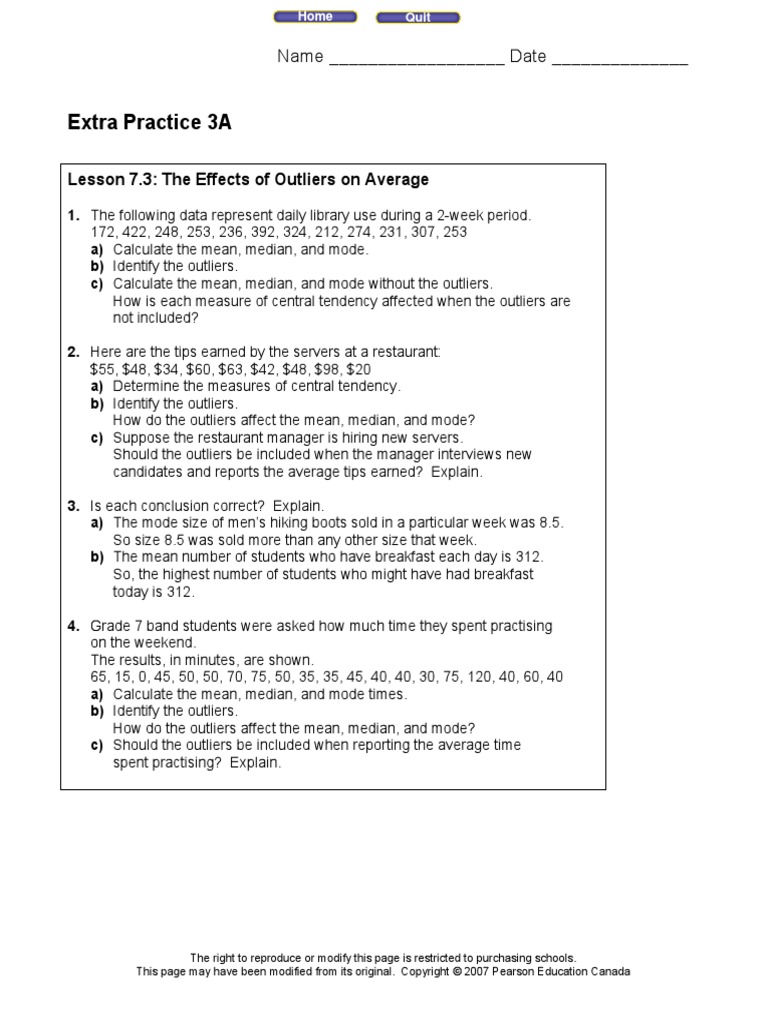 7-3 Outliers | PDF