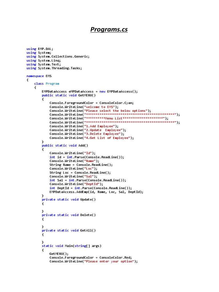 Programs Cs Using Using Using Using Using Using Namespace Class New Public Static Void Pdf