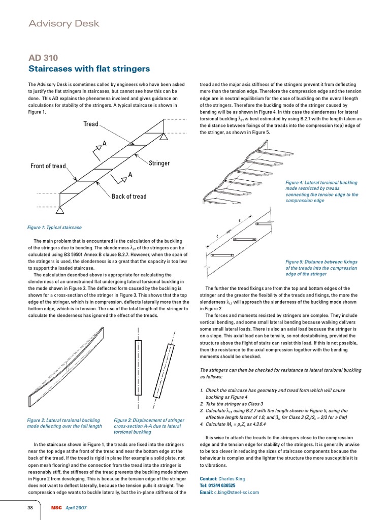 AD 310 - Staircases With Flat Stringers | PDF
