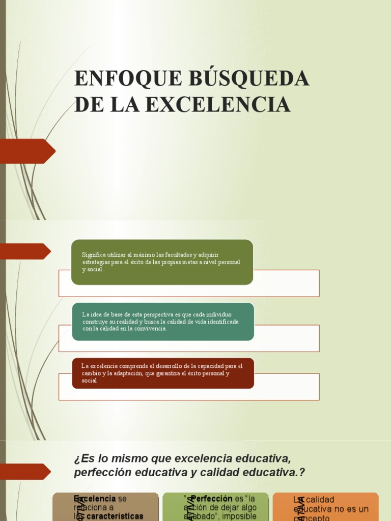 Enfoque Búsqueda de La Excelencia | PDF