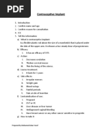 Implanon Consent Form | PDF | Informed Consent | Birth Control