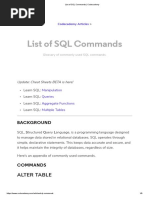 MySQL Cheatsheet - CodeWithHarry | PDF | Table (Database) | Computer Data