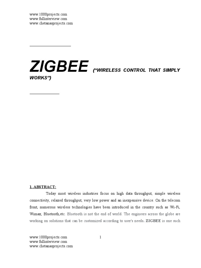 Long-Life Zigbee End Devices Overview | PDF | Bluetooth | Computer Network