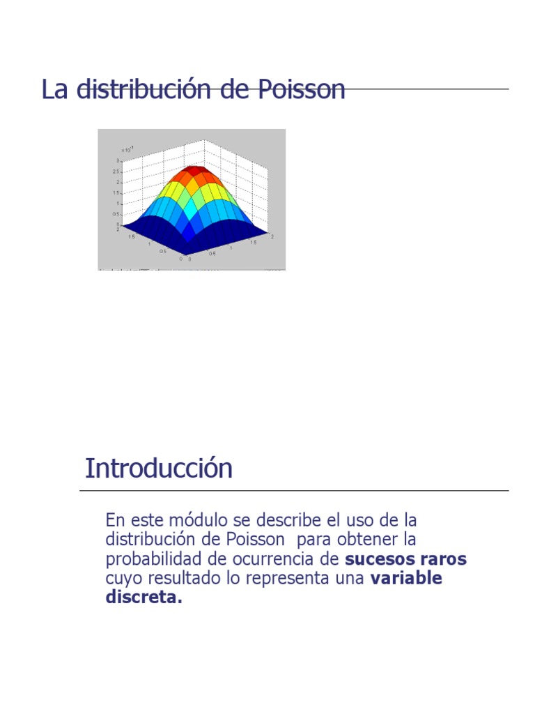 La Distribución de Poisson | PDF | Distribución de probabilidad ...