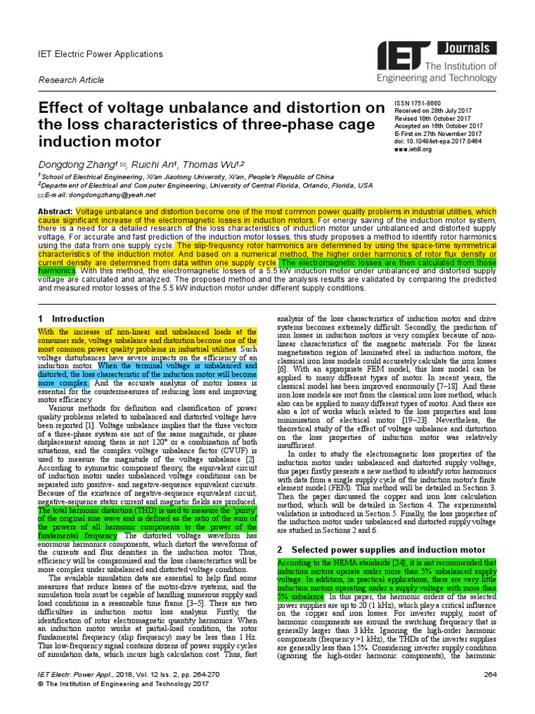 6 - 2017 Effect of Voltage Unbalance and Distortion On The Loss ...