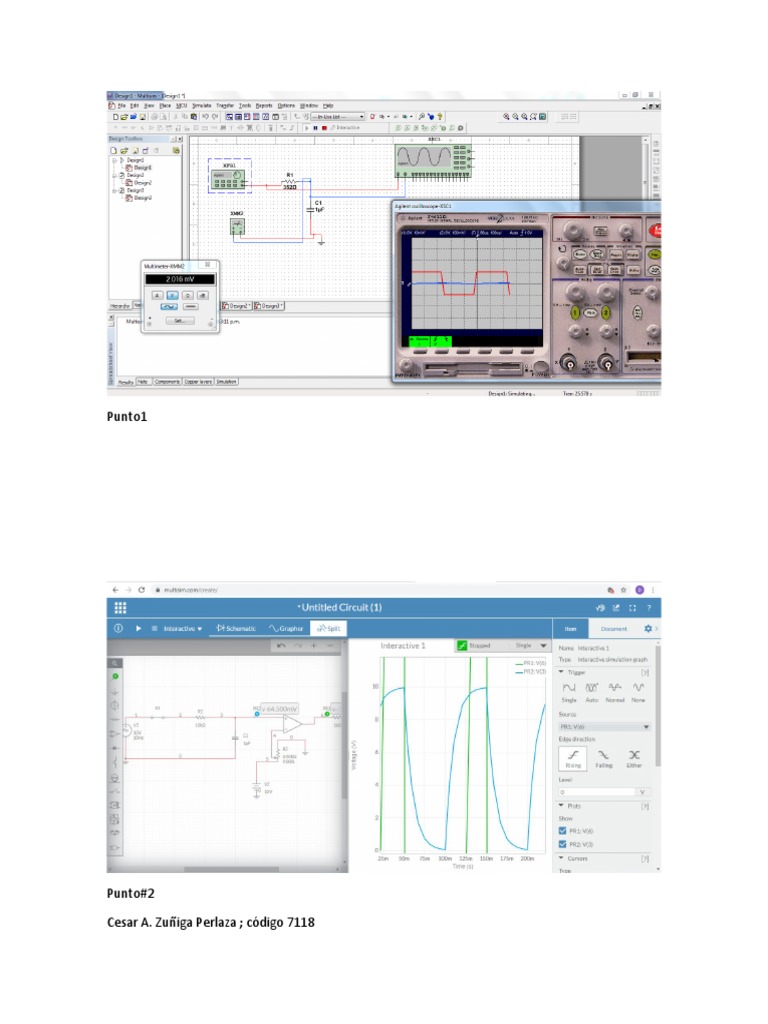 Circuito RC Electronica Multisim | PDF