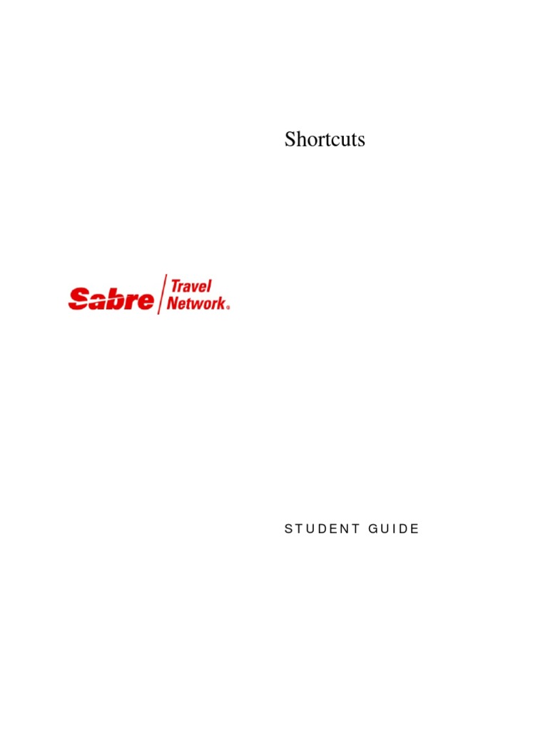 Sabre Format Shortcut | PDF | Airlines | Trademark