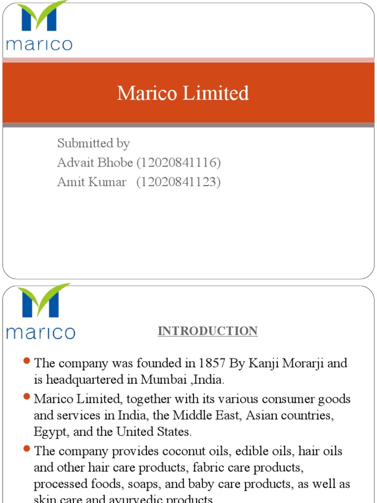 Marico Limited: Overview and Brand Strategy | PDF | Brand | Business ...