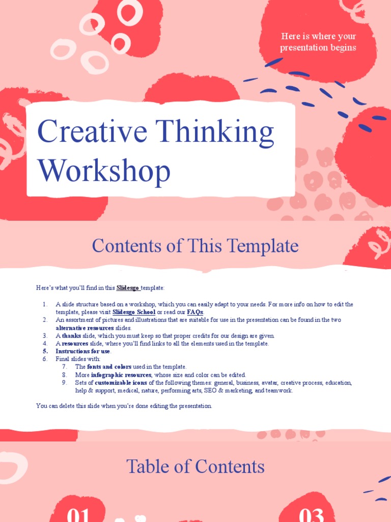 Creative Thinking Workshop: Here Is Where Your Presentation Begins ...