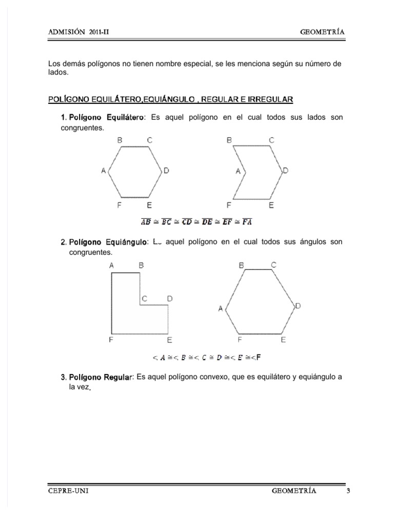 (PDF) Polígonos - Polígono Vértices Lados - Compress | PDF | Polígono | Triángulo