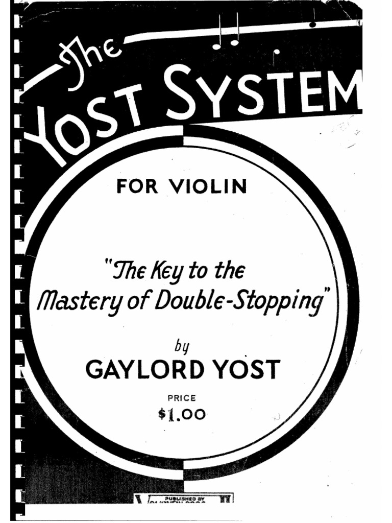 Gaylord Yost System Violin Mastery Double Stops | PDF