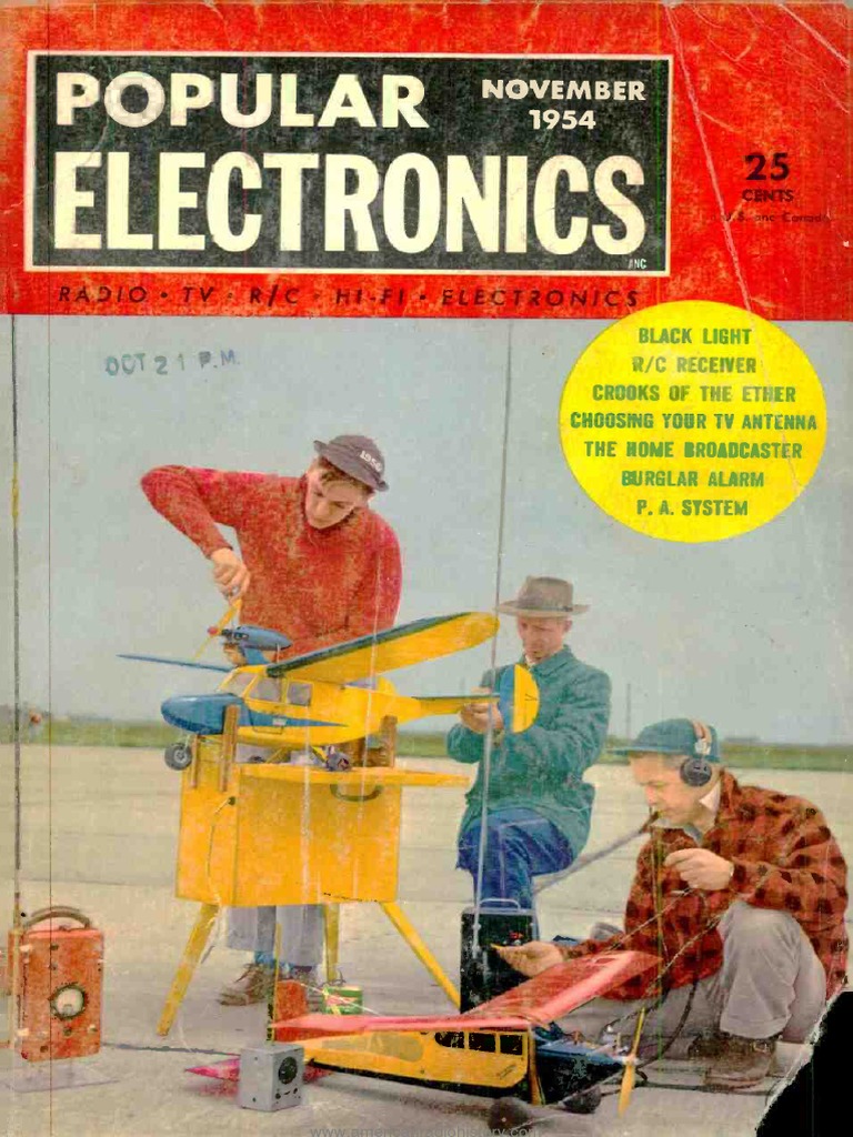 Popular Electronics 1954-11 PDF | PDF | Vacuum Tube | Transistor
