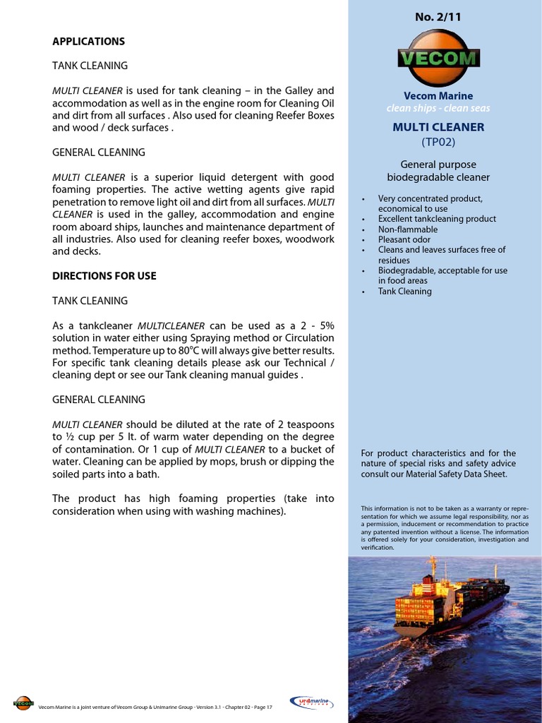 Multicleaner (Genepol) | PDF | Soil | Water