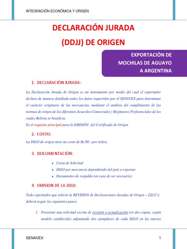 Declaracion Jurada | PDF | Business