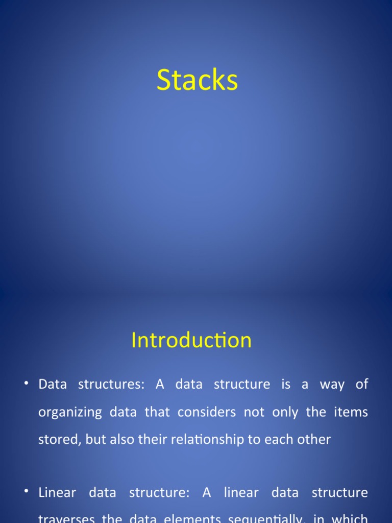Stack | PDF | Computer Programming | Notation Stack | PDF | Computer Programming | Notation