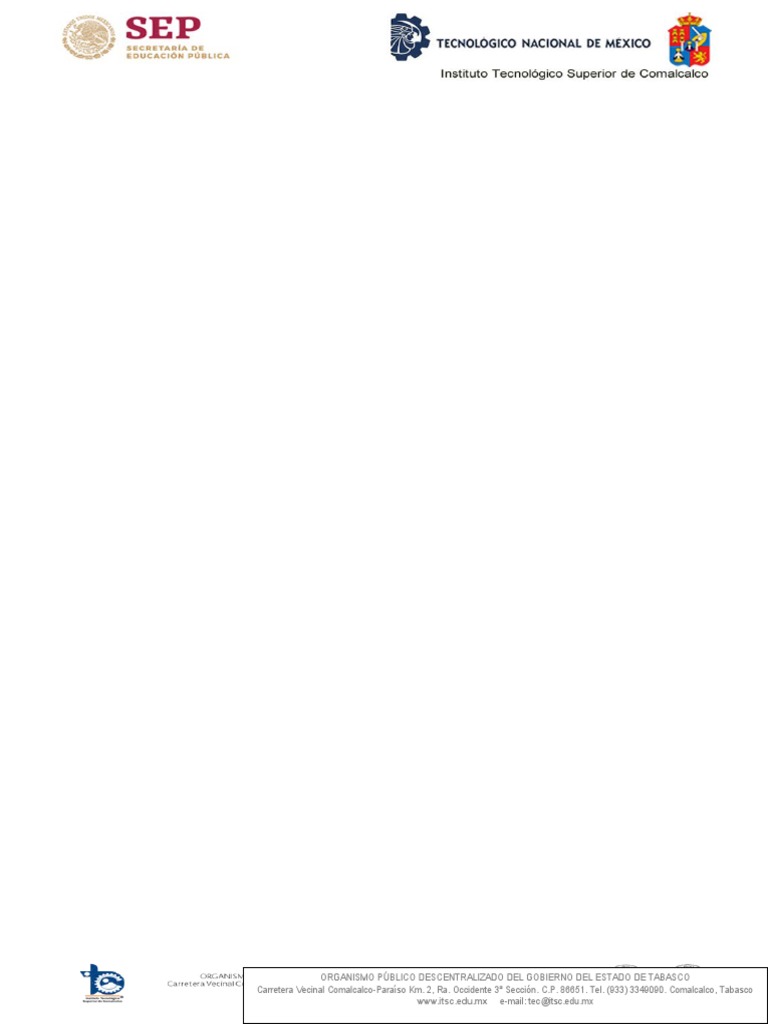 Hoja Membretada Tecnologico | PDF