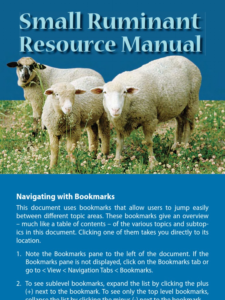 Small Ruminant Resource Manual Reduced Size PDF | PDF | Organic Farming ...