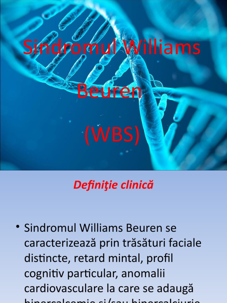 Sindromul Williams Beuren (WBS) | PDF