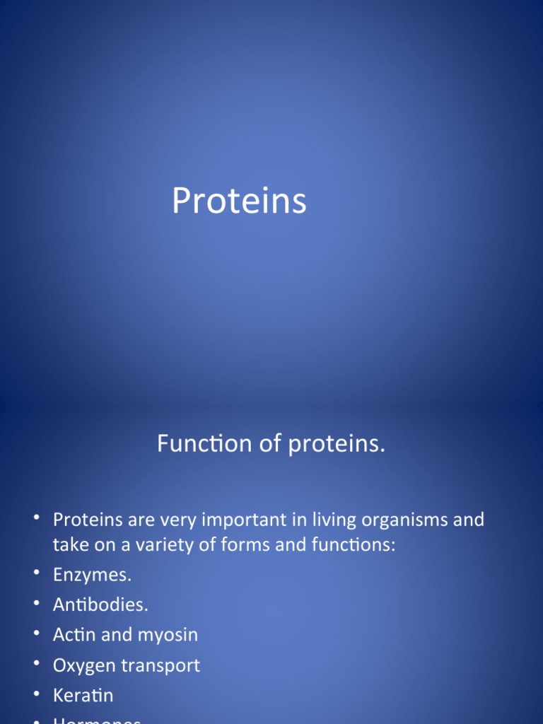Protien AS | PDF | Protein Structure | Proteins